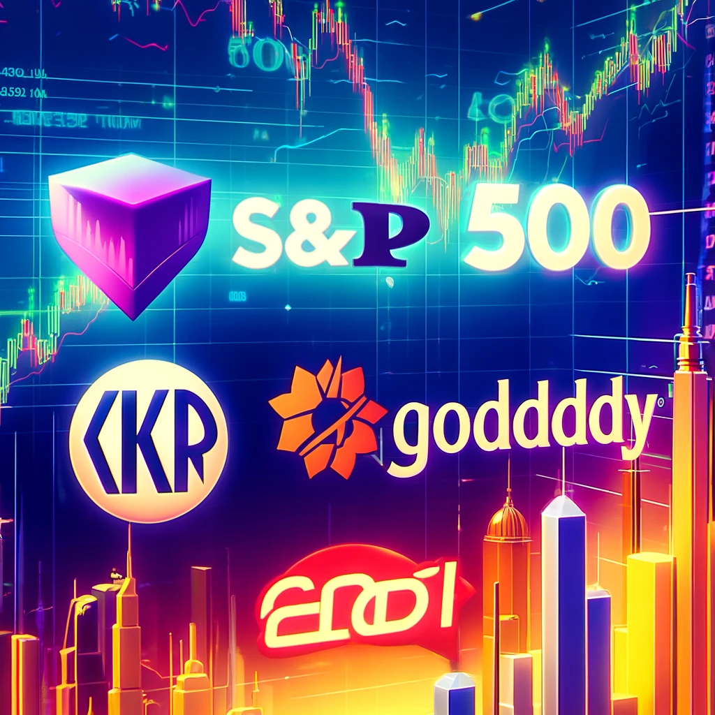 S&P 500指数への新規編入企業：クラウドストライク、KKR、ゴーダディ